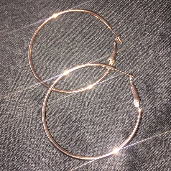 Jewelry | Rose Gold Hoop Earrings | Poshmark